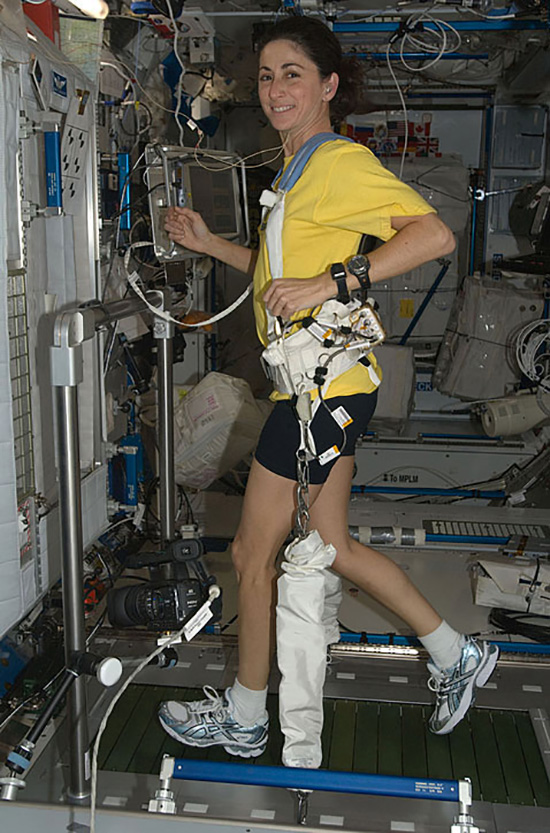 Astronauts Exercise In Space