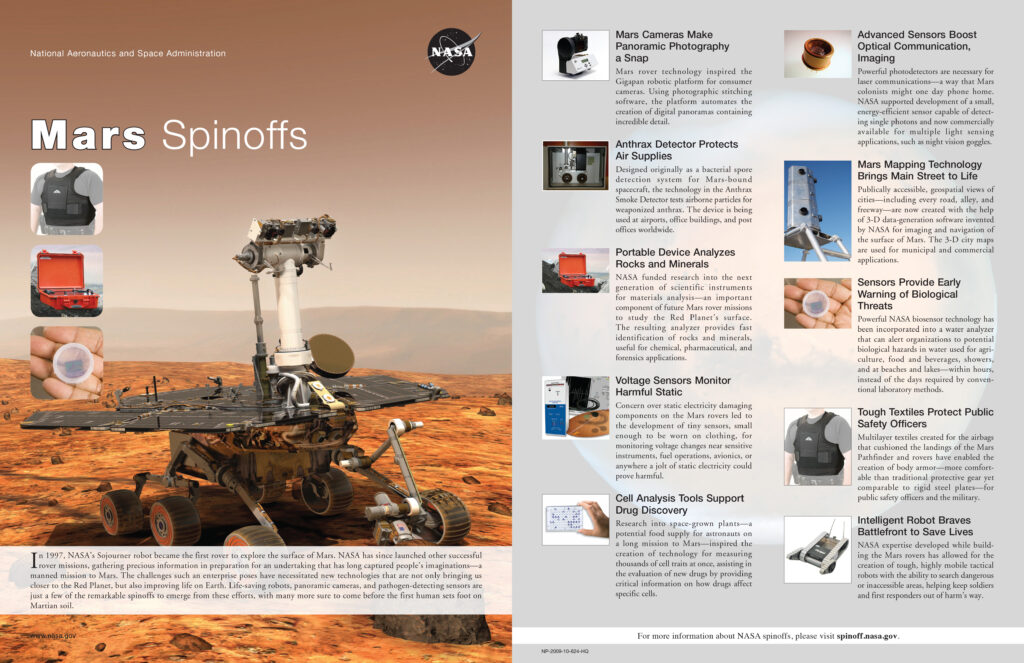 NASA Spinoffs from Mars exploration - RocketSTEM