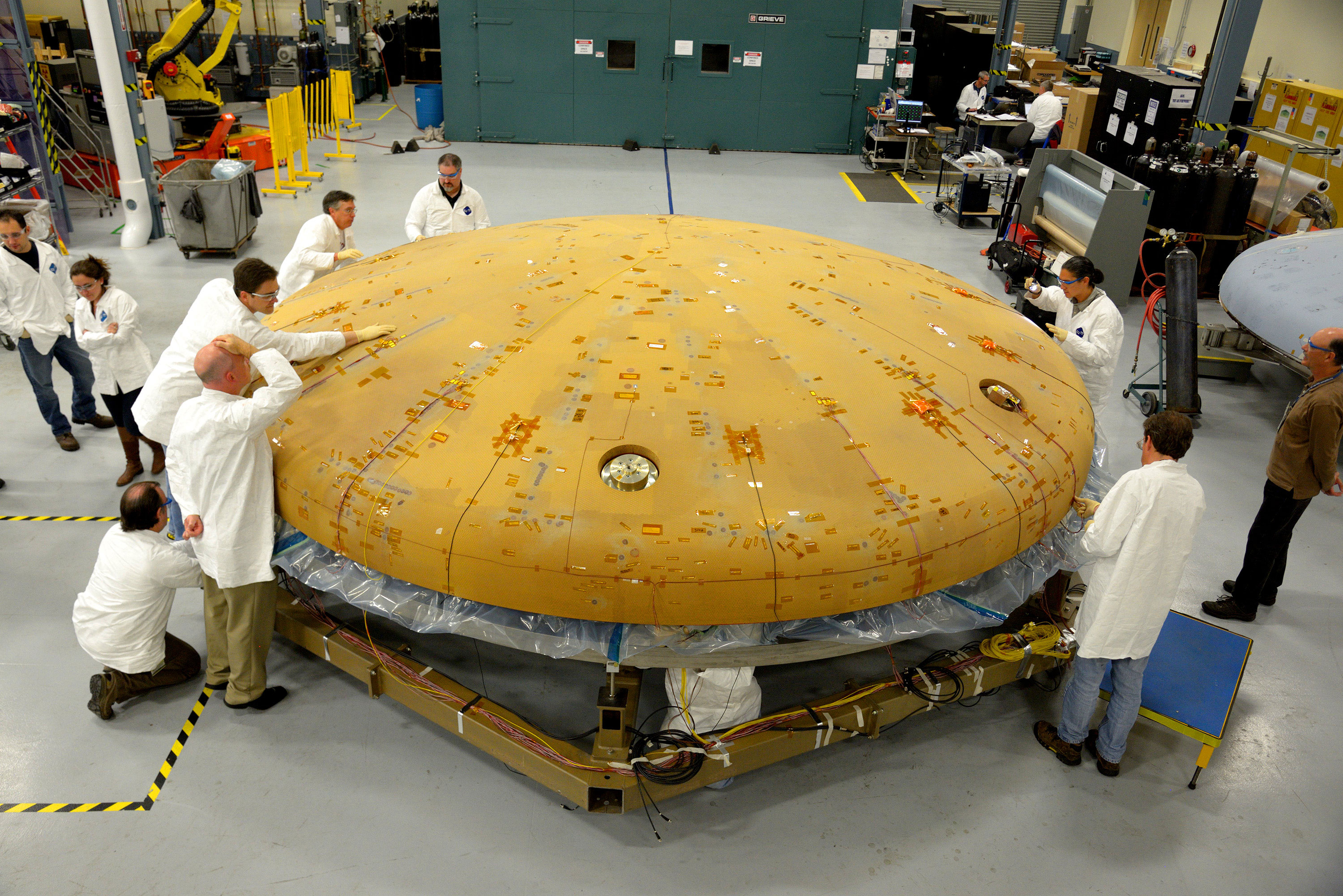 Construction of Orion’s heat shield began with Lockheed Martin in ...