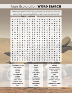 Mars Exploration Word Search - RocketSTEM