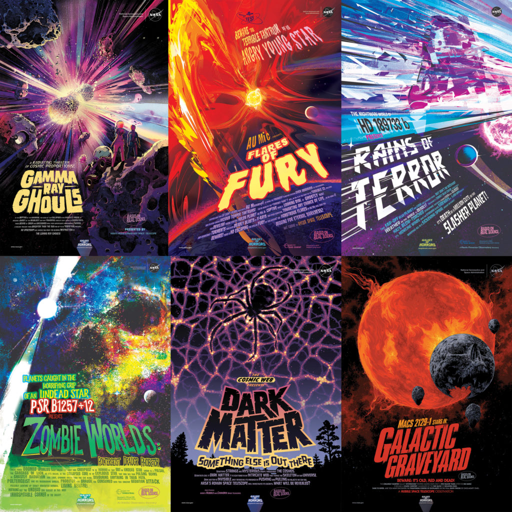New NASA Posters Feature Cosmic Frights for Halloween - RocketSTEM