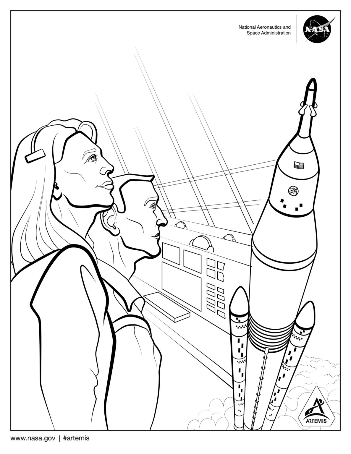 Stay busy with NASA's Artemis coloring and activity pages - RocketSTEM