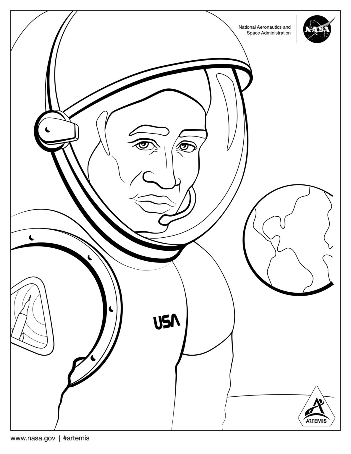 Stay busy with NASA's Artemis coloring and activity pages - RocketSTEM