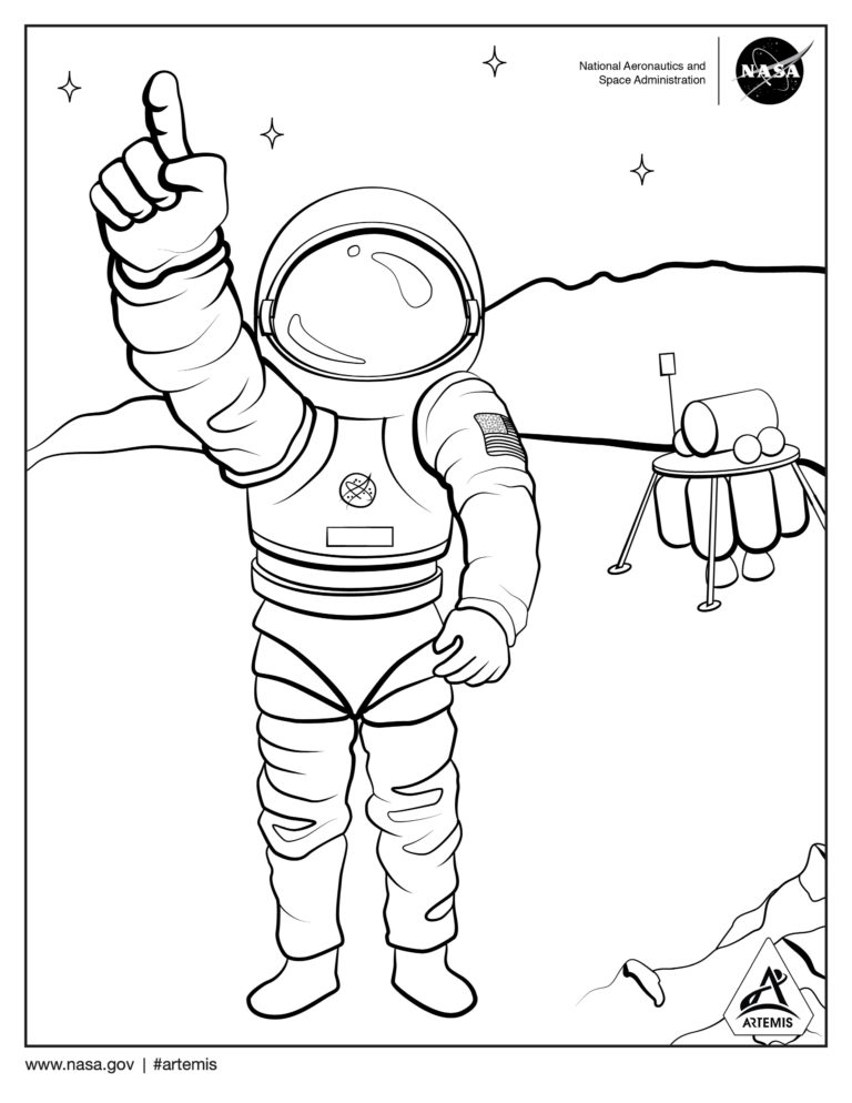 Stay busy with NASA's Artemis coloring and activity pages - RocketSTEM